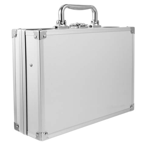Minkissy Instrument Storage Box Aluminum Locking Briefcase