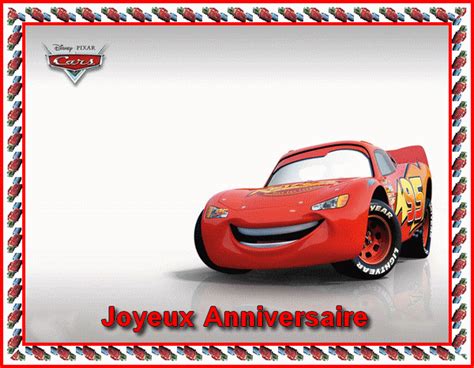 Carte Anniversaire Animé Cars Dasaquenguli Blog