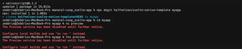 Nativescript The Preview Service Has Been Disabled Until Further Notice Configure Local