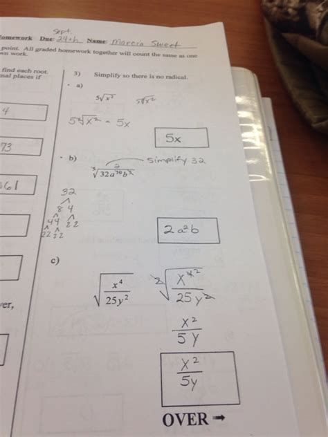 Solved Simplify So There S No Radical B Chegg