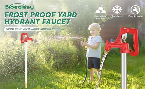 Yard Hydrant Frost Free Hydran 325ft Freeze Frost Proof Outdoor