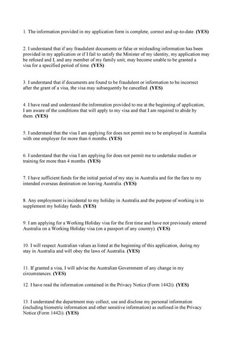 추가요청 General Declarations Mkl Sydney