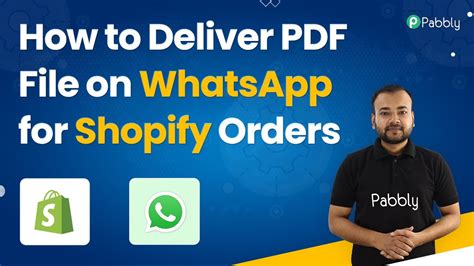 Deliver Pdf Files Via Whatsapp For Shopify Orders Using Pabbly Connect Pabbly