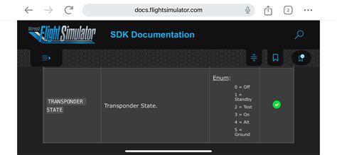 sdk Évent id transponder mode set sdk tools samples documentation msfs devsupport