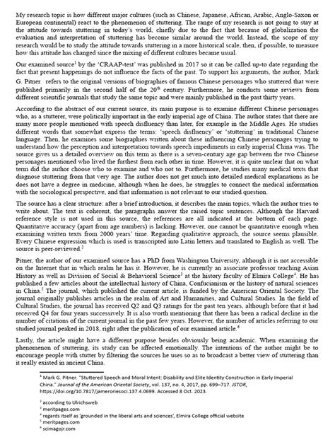 Assignment4 Final Pdf Stuttering Quantitative Research