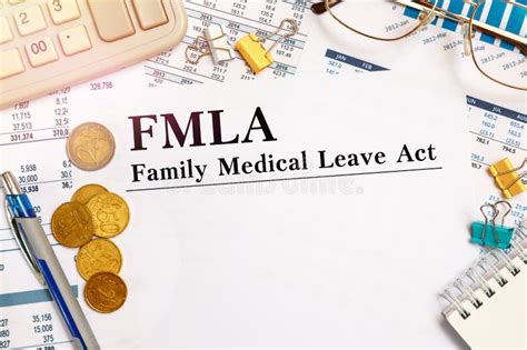 Page With FMLA Family Medical Leave Act Stock Photo Image Of Policy