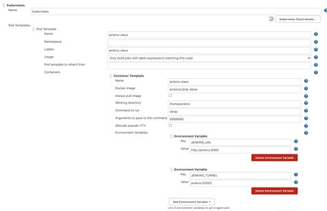 K8s Jenkins Slave Pod Error Severe Jenkins8080 Provided Port