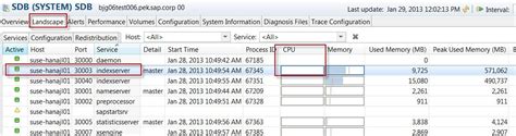 HANA Alert Host CPU Usage