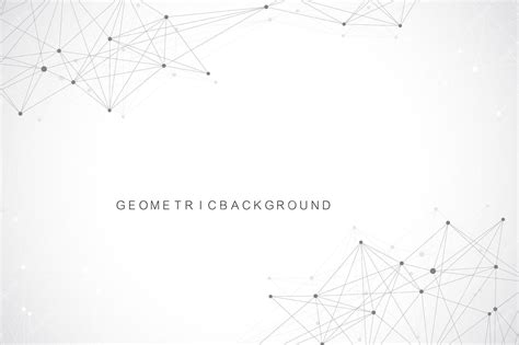 Premium Vector Geometric Abstract Background With Connected Line And Dots Graphic Background