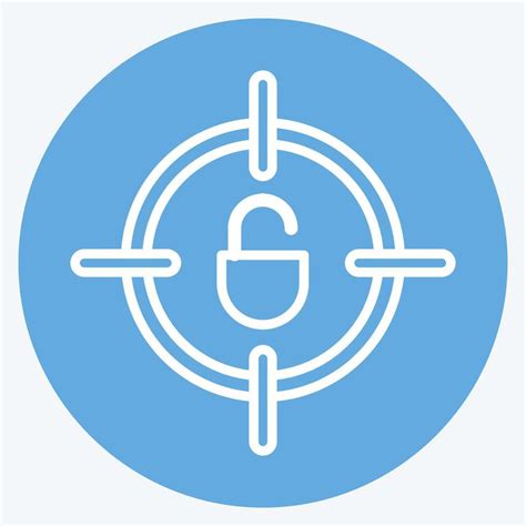 Icon Fraud Detection Suitable For Education Symbol Blue Eyes Style Simple Design Editable