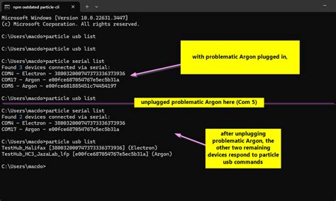 Unable To Open Usb Device Argon Device Os Particle