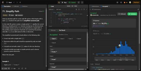 Revanthreddy Kamjula On Linkedin Leetcode Python Keepcoding Pathsimplification Datastructures