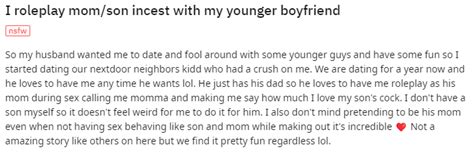 Incest Roleplay Mom Son Roleplay Fetish Fanscribers