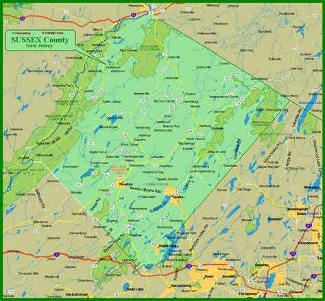 28 Sussex County Nj Map Maps Database Source