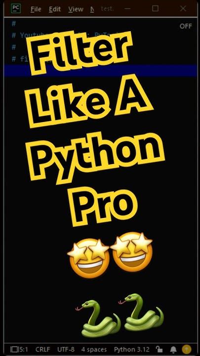 Master The Python Filter Function In 50 Seconds Shorts Youtube
