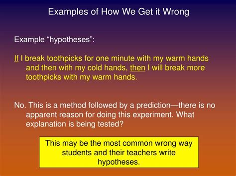 PPT Hypothesis Vs Prediction Is There A Difference If So What Is It PowerPoint