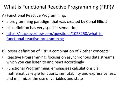 Functional Reactive Programming FRP Working With RxJS PPT