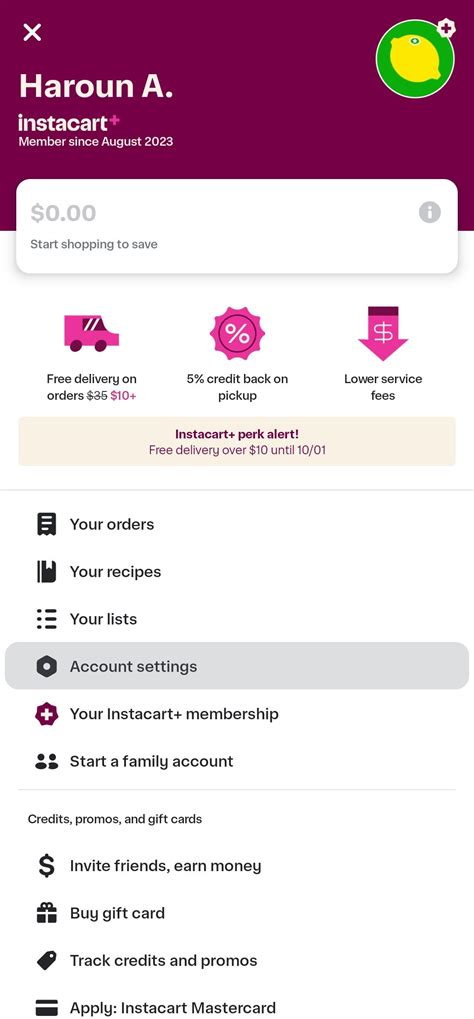 Instacart How To Cancel Your Account