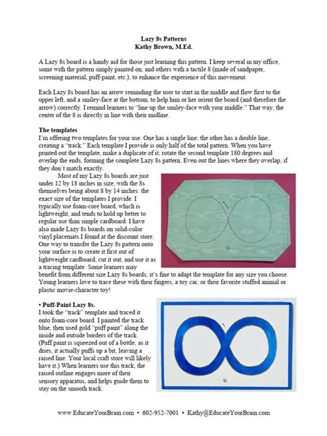 Making Lazy 8s Boards Pdf