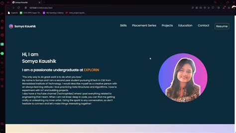 Somya Kaushik On Linkedin Webdevelopment Portfolio Exporin Placementguidance Gratitude