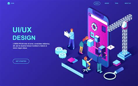 Premium Vector Modern Flat Design Isometric Concept Of Ux Ui Design