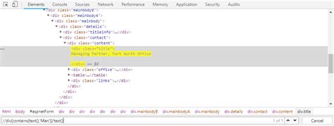 Javascript How Do I Use The Xpath Substring Function In The Chrome Inspector Stack Overflow