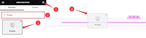 How To Use The Dropbar Widget By Element Pack Pro