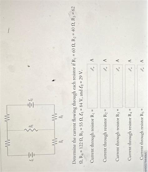 solved find the current flowing through r2 in the circuit