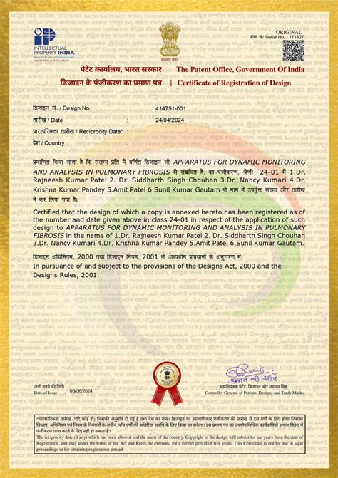Apparatus For Dynamic Monitoring And Analysis In Pulmonary Fibrosis Dr Nancy Kumari Posted On
