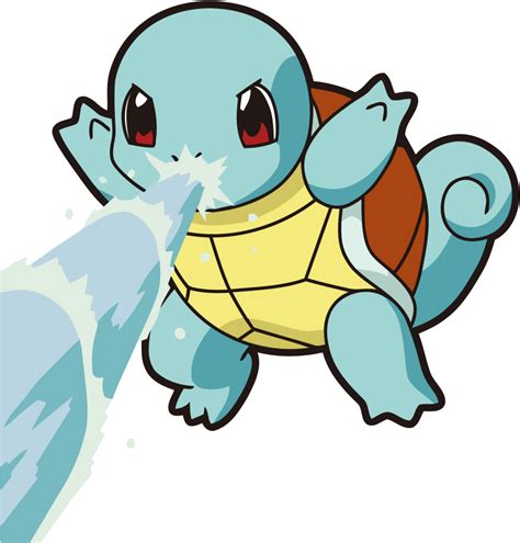 Squirtle Ice Turtle Spraying Water Png