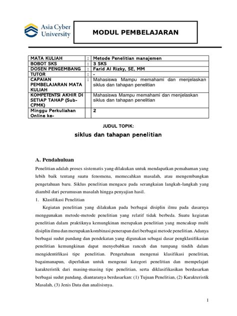 Management Research Method Module Sesi 2 Pdf