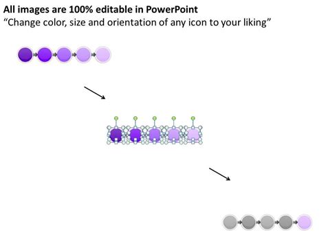 business powerpoint templates sequential way of displaying 5 circular