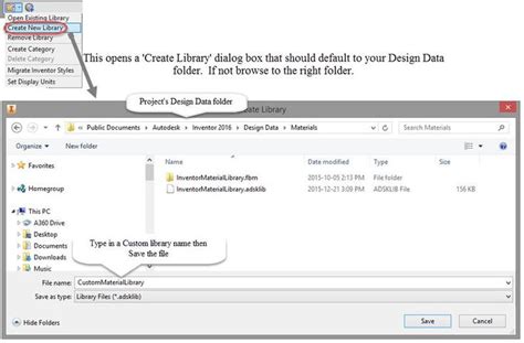 Create Material Library For Inventor Project