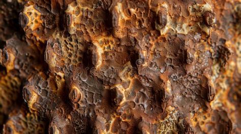 The Surface Of This Rusty Metal Object Is Covered In Small Raised Bumps And Ridges Giving It A