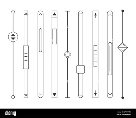 Scroll Bars For Ui Stock Vector Image And Art Alamy