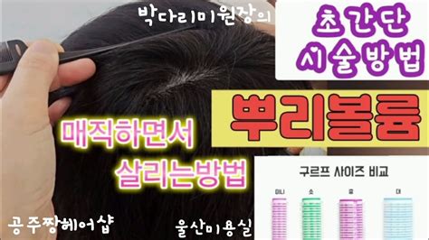 뿌리볼륨매직시뿌리볼륨방법 확실히살리는법 박다리미원장 공주짱헤어샵 울산미용실 언양미용실 복구매직전문점 탄머리 서프라리스강모 Youtube