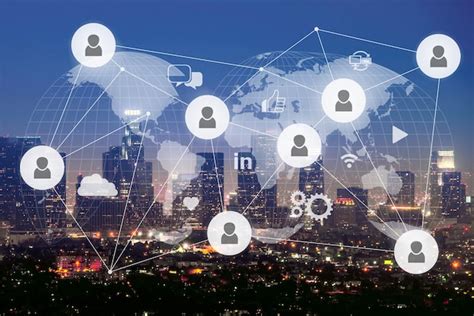 Premium Photo Global Networking Background Wallpaper With Community Infograph