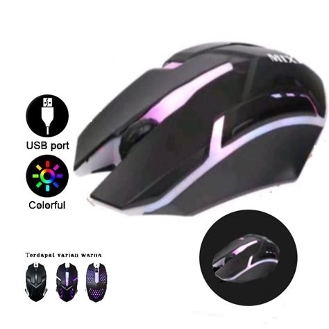 Jual Mouse Gaming USB Kabel Wired Optical X1 Mouse Gaming RGB LED Gaming Mouse Gamers Mouse