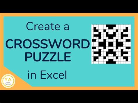 How To Create A Crossword Puzzle In Excel Tutorial Artofit