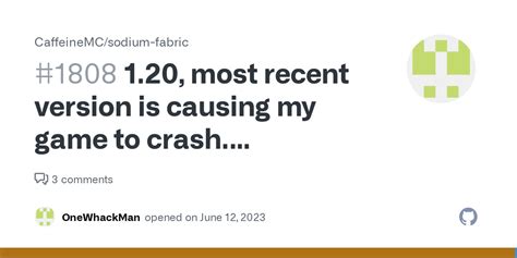 Most Recent Version Is Causing My Game To Crash Class Issue CaffeineMC