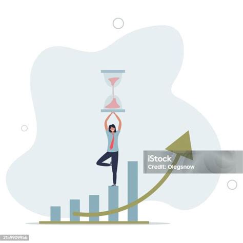 돈의 시간 가치 장기 투자 사업 성장 또는 성공 성장 사업 이익 또는 투자 이익 Conceptflat