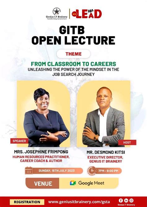 Genius It Brainery On Linkedin Join Us At The Genius It Brainery Open Lecture For An