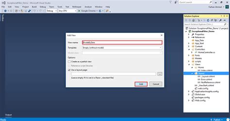 Exception Filter In Aspnet Mvc