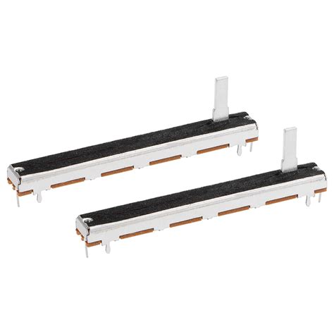 2pcs Fader Variable Resistors Mixer 75mm Straight Slide Potentiometer B503 50k Ohm Linear Single