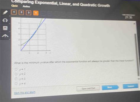 Comparing Exponential Linear And Quadratic Growth Quiz Active What Is The Mit Math