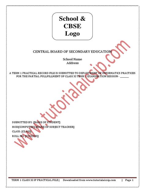Term 1 Xi Ip Practical File 2021 22 Pdf Area Triangle