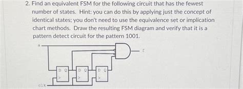 Solved 2 Find An Equivalent Fsm For The Following Circuit Solved 2 Find An Equivalent Fsm For The Following Circuit