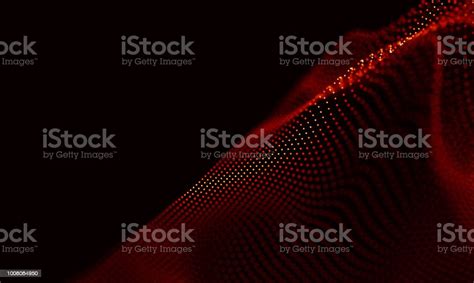 추상 붉은 기하학적 배경 연결 구조입니다 과학 배경입니다 미래 기술 Hud 요소입니다 Onnecting 점 들과 라인 큰 데이터 시각화 및 비즈니스 0명에 대한 스톡 벡터