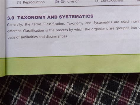 3 0 Taxonomy And Systematicsgenerally The Terms Classification Taxonom
