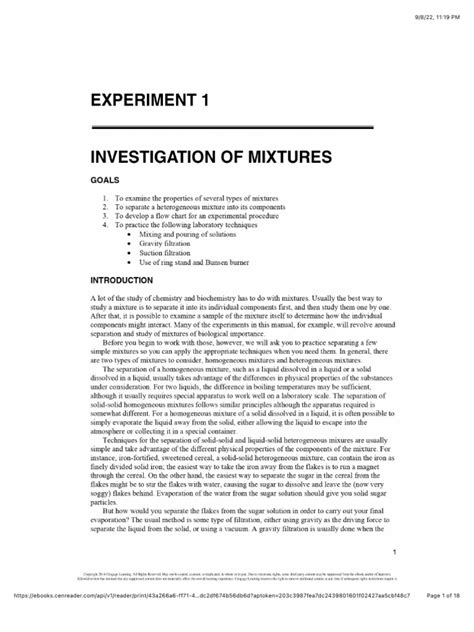 Chm 1020 Experiment 1 Data Pdf